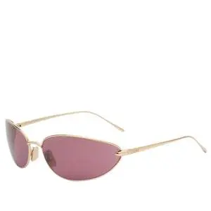 Loewe Signature Wrap Sunglasses - Gold/burgundy