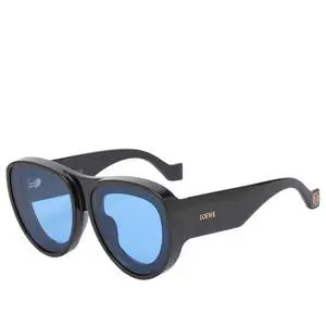 Loewe Paula's Ibiza Pilot Sunglasses - Black/blue