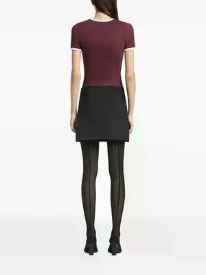 COURREGES Contrast-trim Cotton T-shirt