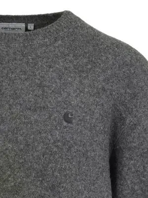 Carhartt Work In Progress Logo Embroidered Crew Neck Sweater