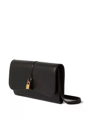 Stella McCartney Ryder Padlock Flap Continental Wallet Bag - Black