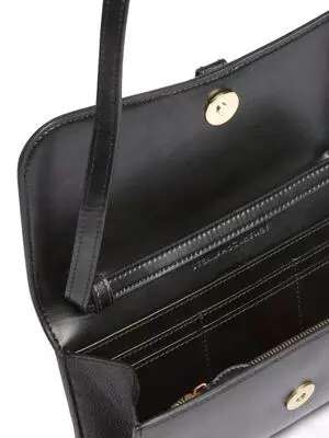 Stella McCartney Ryder Padlock Flap Continental Wallet Bag - Black