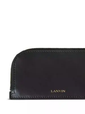 LANVIN Zip-around Leather Wallet - Black
