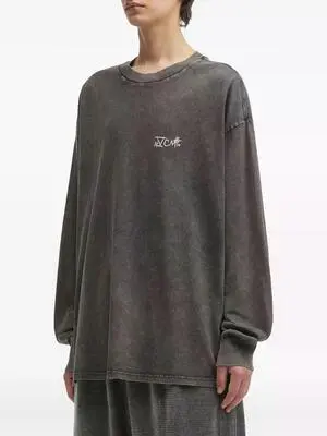 FIVE CM Acid-wash Long-sleeve T-shirt - Grey