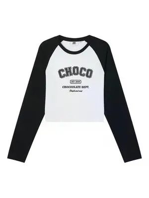 CHOCOOLATE Raglan-sleeve Cropped T-shirt