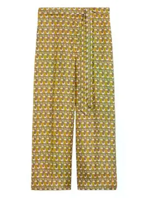 Max Mara Printed Belted Trousers
