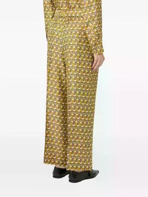 Max Mara Printed Belted Trousers