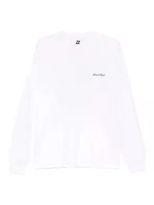 Izzue Slogan-embroidered T-shirt - White