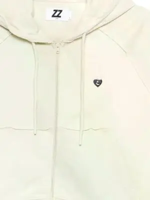 Izzue Distressed Cotton Hoodie - Neutrals