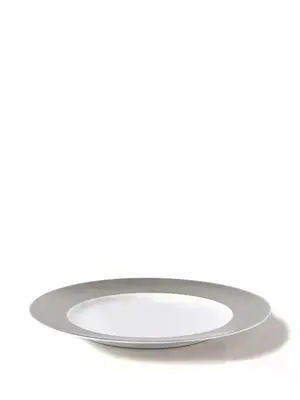 Ralph Lauren Hewitt Textured-rim Dinner Plate - Grey