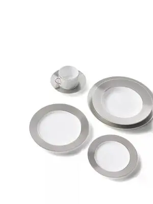 Ralph Lauren Hewitt Textured-rim Dinner Plate
