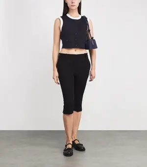 Sandro Sleeveless Cropped Cardigan