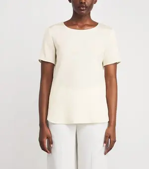Max Mara Stretch-silk T-shirt