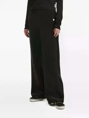 CHOCOOLATE Heart-emblem Ribbed Trousers