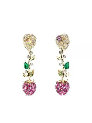 ANABELA CHAN 18k Yellow Ruby Strawberry Earrings