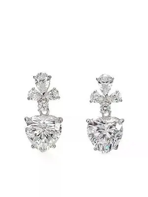 ANABELA CHAN Cupid Heart Diamond Earrings