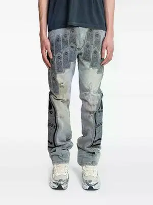 WHO DECIDES WAR BY EV BRAVADO Arch Embroidered Jeans