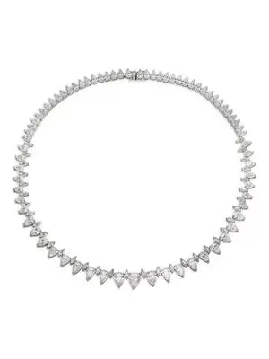 ANABELA CHAN Love And Tears Eternity Diamond Necklace - Silver