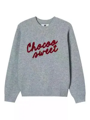 CHOCOOLATE Logo-embroidered Sweater - Grey