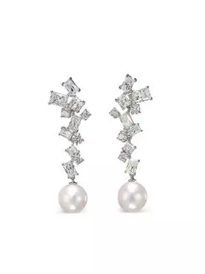 ANABELA CHAN Pearl Vine Diamond Earrings
