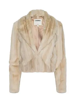 L'Agence Davy Faux Fur Jacket