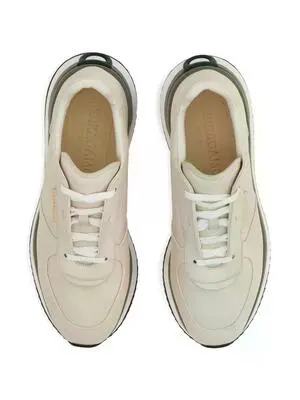 FERRAGAMO Calfskin Leather Low Top Sneakers - White