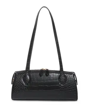 Aqua East West Shoulder Bag - Black