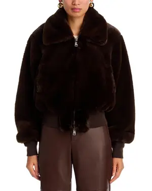 Ronny Kobo Clemence Faux Fur Jacket