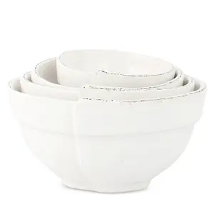 VIETRI Lastra Assorted Prepping Bowls, Set Of 4 - White