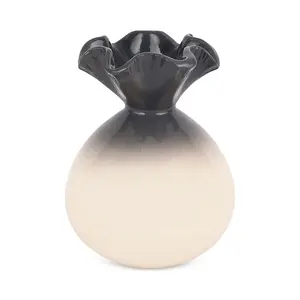 VIETRI Casa Gray Bud Vase - Grey