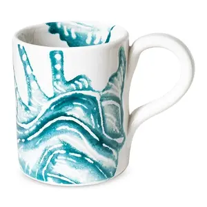 VIETRI Lido Aqua Mug - White