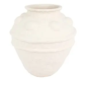 VIETRI Casa Ivory Tall Planter - White