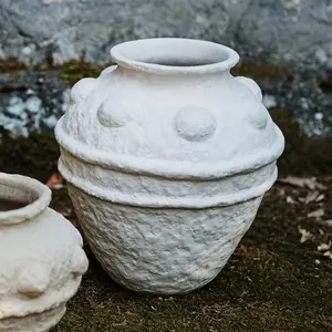 VIETRI Casa Ivory Tall Planter