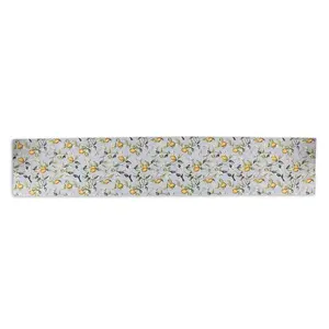 VIETRI Tavola Lemons With Flowers Runner - Blue