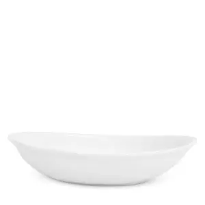VIETRI Aria Oval Shallow Bowl - White