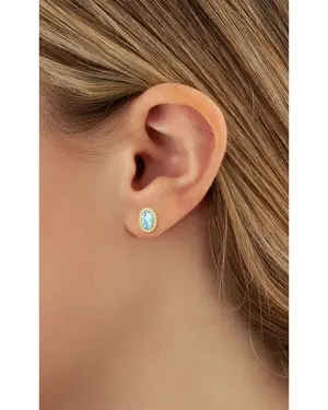 Bloomingdale'S Aquamarine Stud Earrings