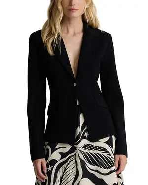 St. John Single-button Blazer - Black