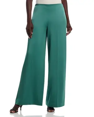 UNGARO Kai Satin Pants - Pine