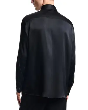 Emporio Armani Regular Fit Micro Pleated Shirt
