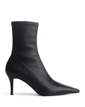 Rag & Bone Mercer Leather Sock Boots - Black