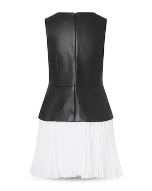 MILLY Haddy Mixed Media Dress