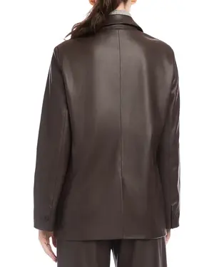 Fifteen Twenty Regan Faux Leather Blazer
