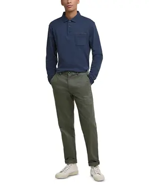 Barbour Long Sleeve Cornpatch Polo Shirt - Navy