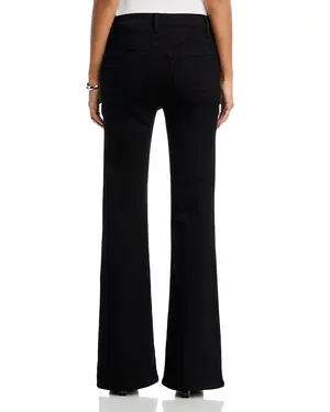 FRAME The Icon High Rise Flare Leg Jeans - Black