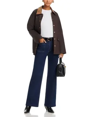 FRAME The Refined High-rise Wide Leg Jeans - Taboo