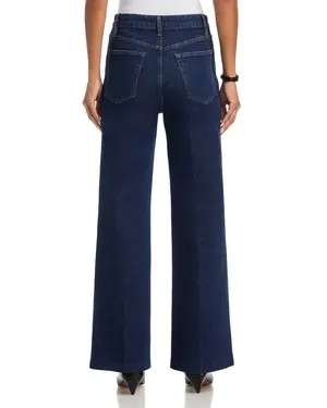 FRAME The Refined High-rise Wide Leg Jeans - Taboo