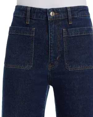 FRAME The Refined High-rise Wide Leg Jeans - Taboo