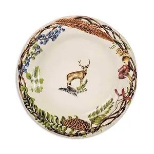 JULISKA Forest Walk Stag Dessert/salad Plate - Café Au Lait