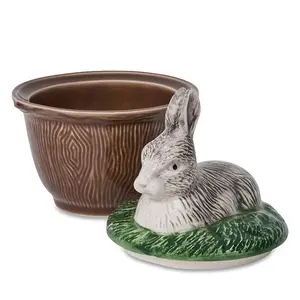 JULISKA Forest Walk Rabbit Bowl With Lid