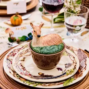 JULISKA Forest Walk Deer Bowl With Lid